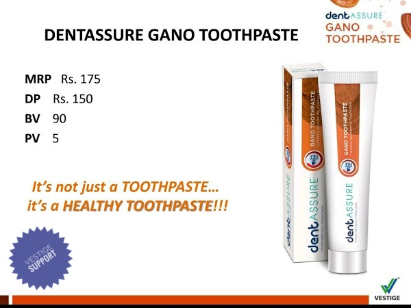 Vestige Dentassure Gano Toothpaste | Vestige Products | Vestige Support ...