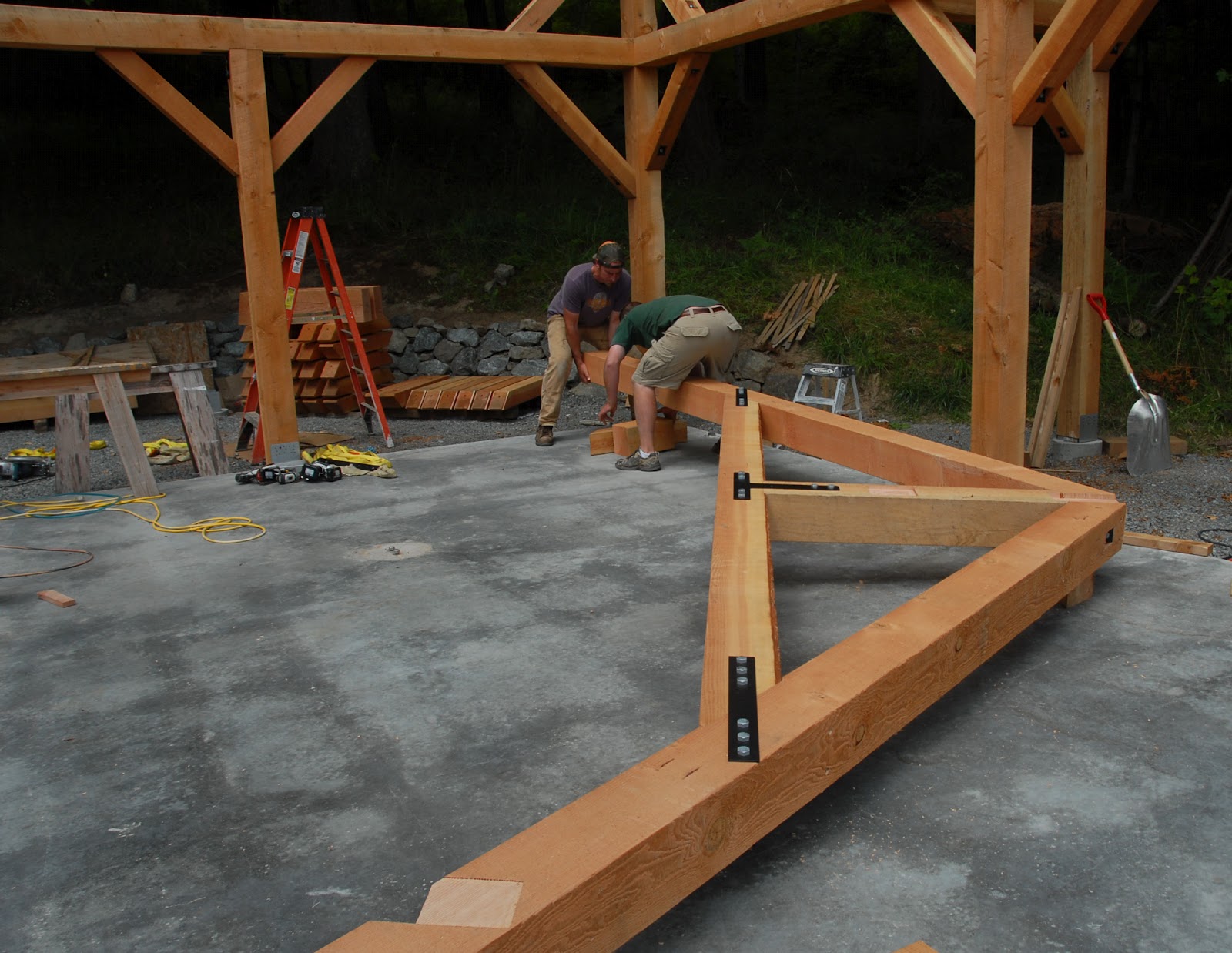Eye On Orcas | Building a Timber Frame Homestead on Orcas Island ...