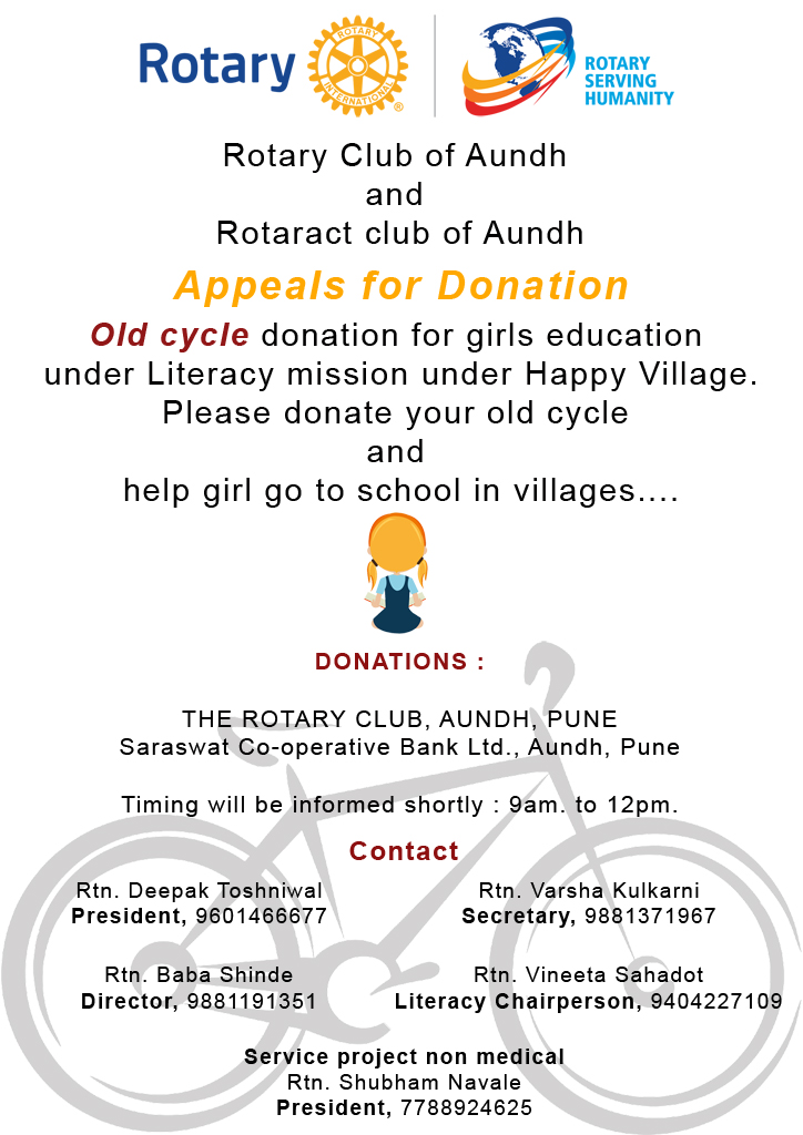 ThoughtPlate Art By Radhika: Rotary - Rotary Serving Humanity - Flyers