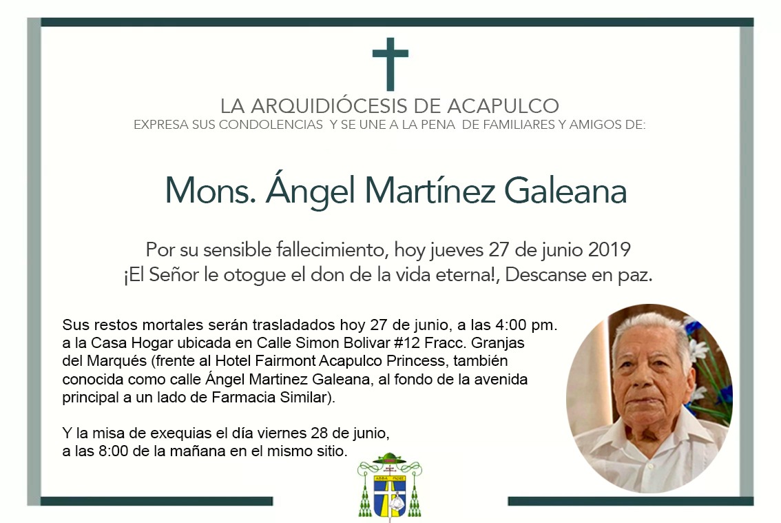 EPHEMERIDES ACAPULCANAE: IN MEMORIAM: ILUSTRE MONSEÑOR ANGEL MARTINEZ ...