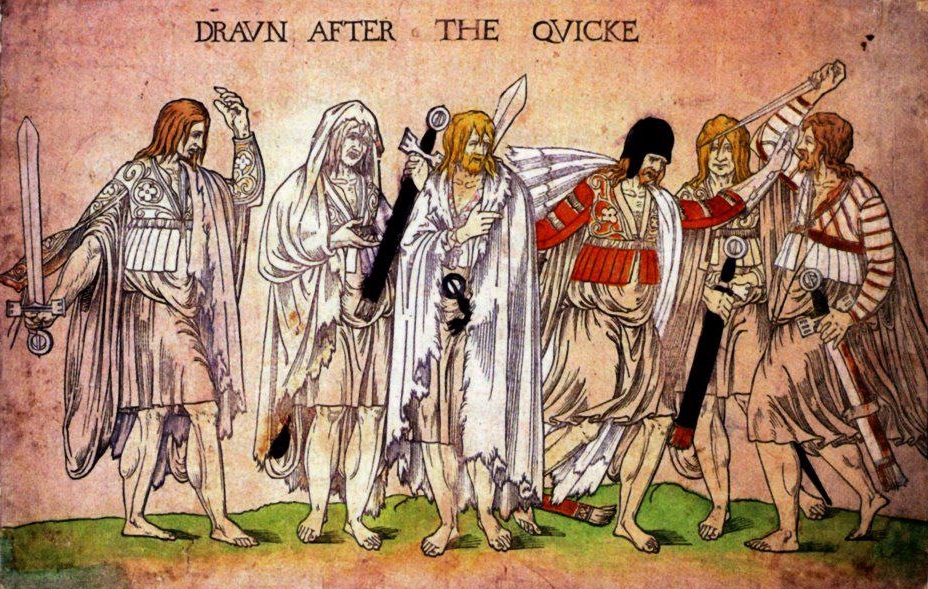 Camisado: "Of kerns and gallowglasses is supplied"