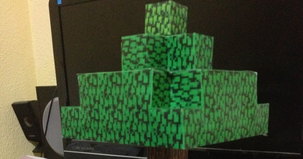 Mini At Least: Papercraft Minecraft XVI (Árbol - Tree)