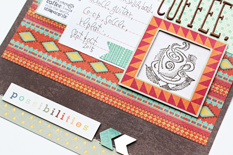 sei lifestyle: "But First, Coffee" Fall Scrapbook Layout