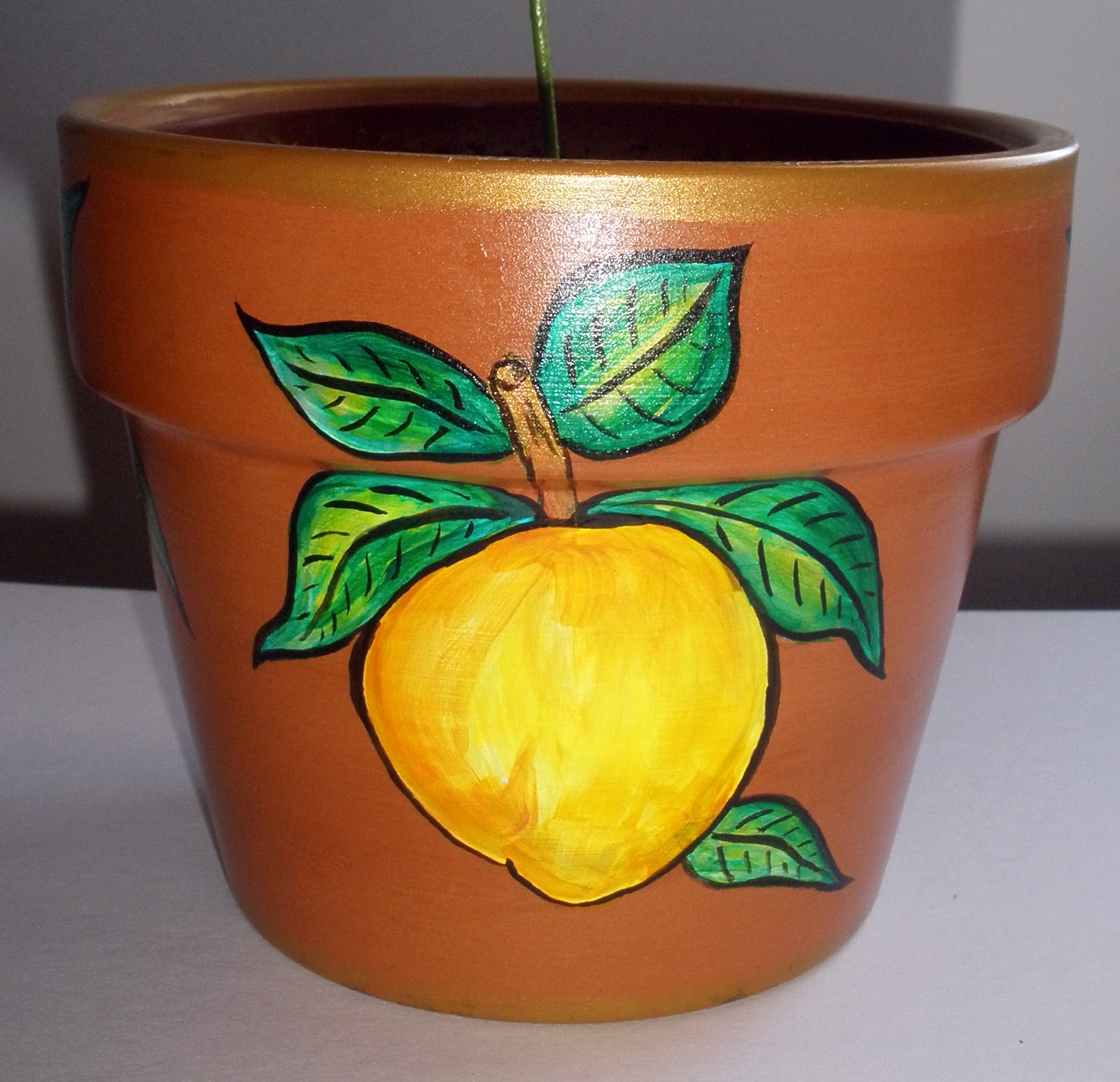 Colorfull Creations: Lemon Theme Flower Pot DIY