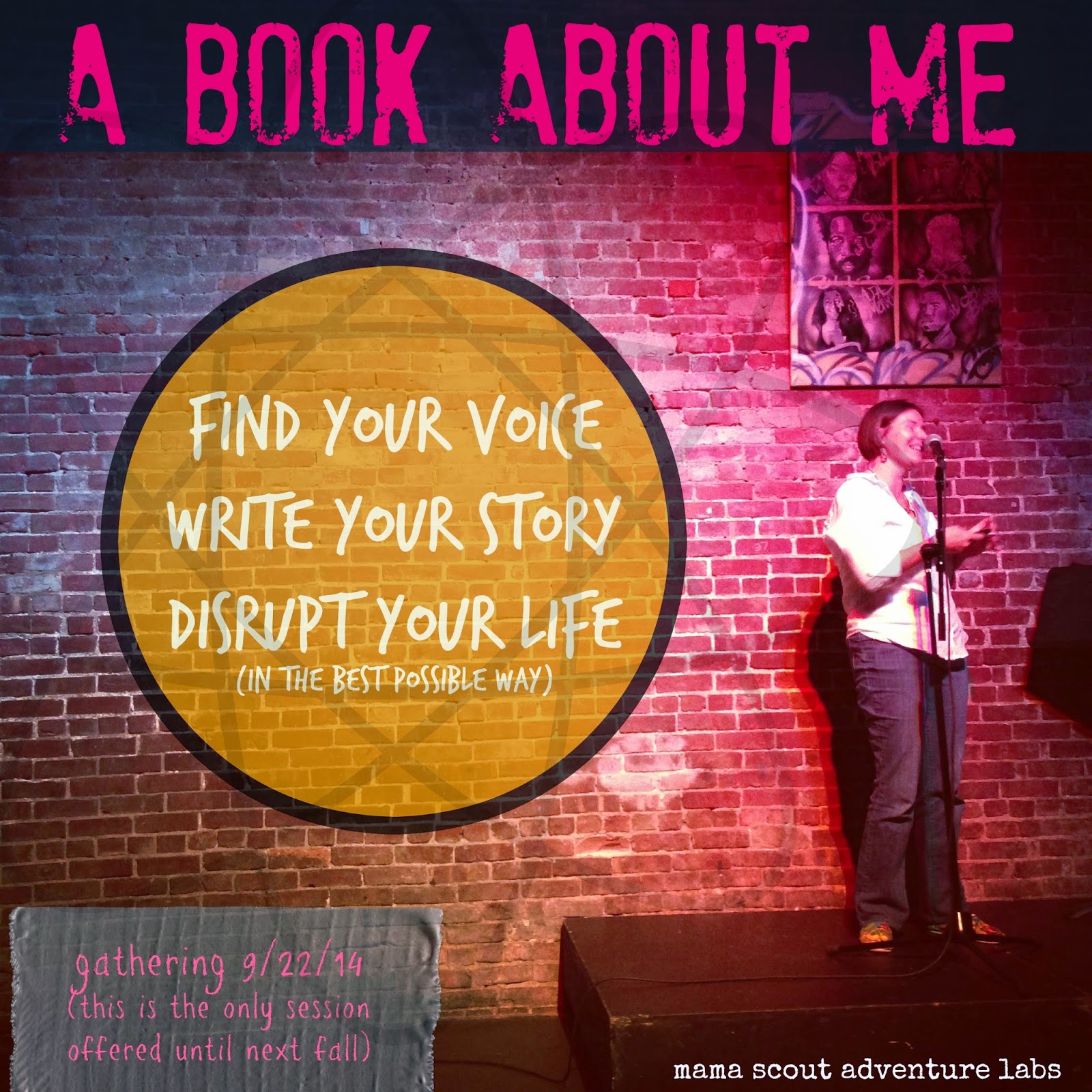 mamascout: Book About Me Fall class open (this is it until next year!)