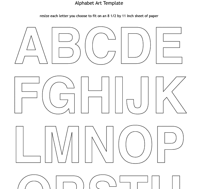 Alphabet Letters To Print And Cut Out - Birthday Letter