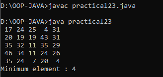 OOP-JAVA Practical 23