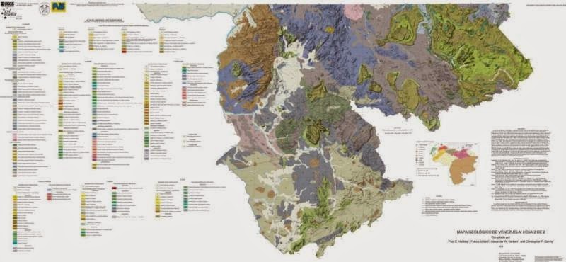 El Planeta Azul: Mapa geológico de Venezuela USGS 2006