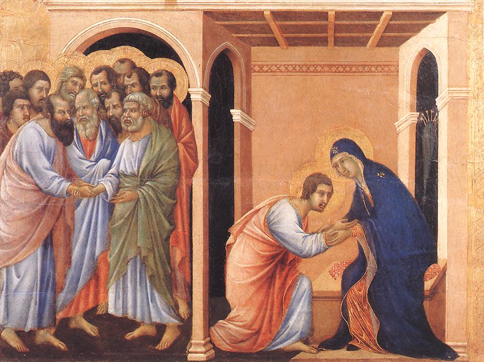 Six religions: Christianity images: the death of Mary according to Duccio