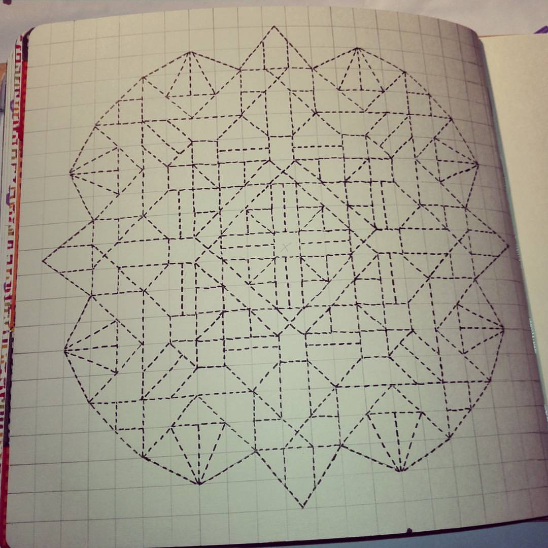 Caatje's Artsy Stuff: A grid mandala - step by step