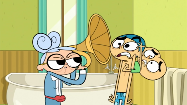 Shirtless Drawn Cartoon Boys & Men: Zack Freeman in Swimming Trunks 4