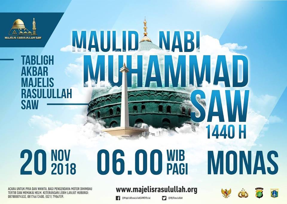 [ TABLIGH AKBAR ] Bersama Majelis Rasulullah SAW Di Monas Dalam Rangka Memperingati Maulid Nabi ...
