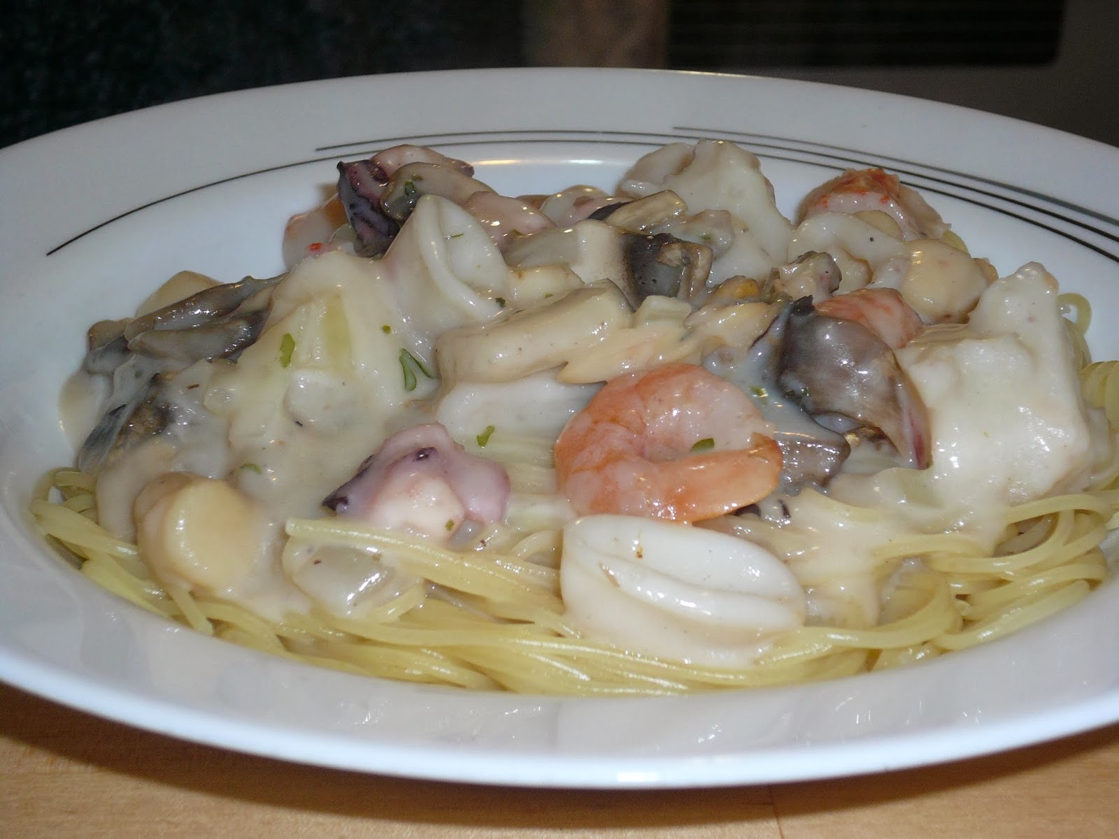 Spaghetti aux fruits de mer