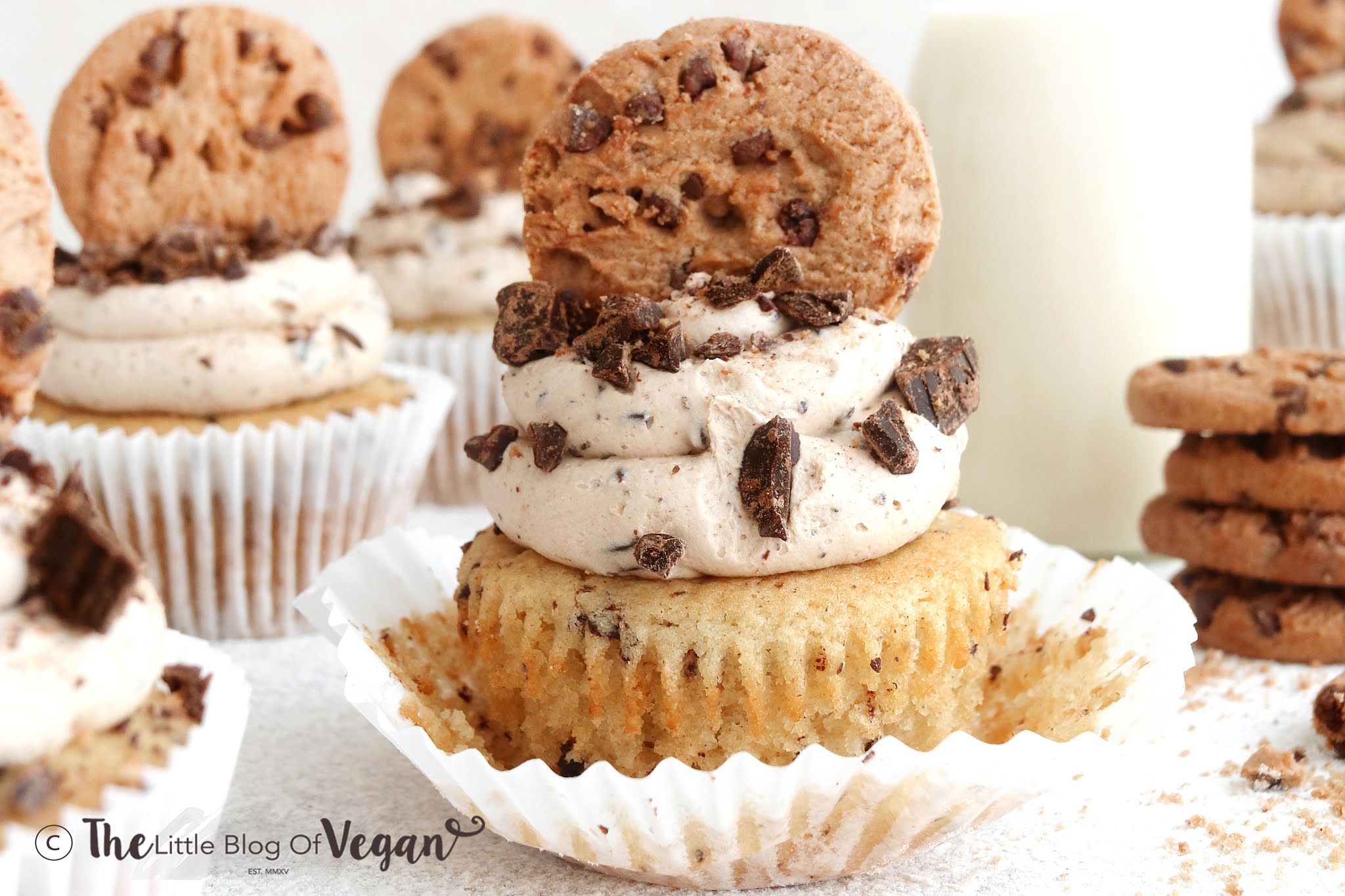 Easy Cookie Dough Cupcakes - The Little Blog Of Vegan