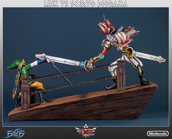 Legend of Zelda: Skyward Sword - Link Vs Scervo Diorama (First 4 Figures)