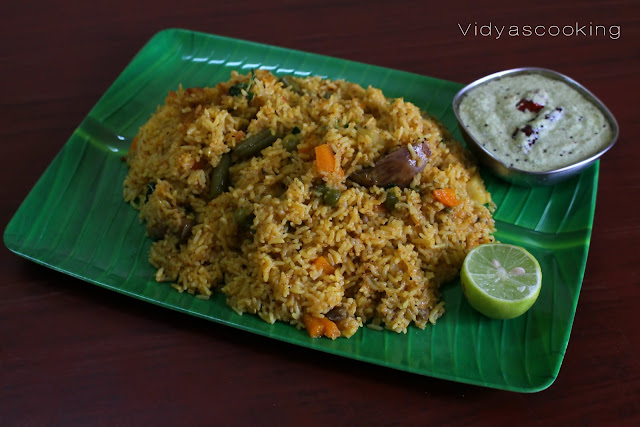 Breakfast Series: Bangalore Style Mixed Vegetable Palav Recipe