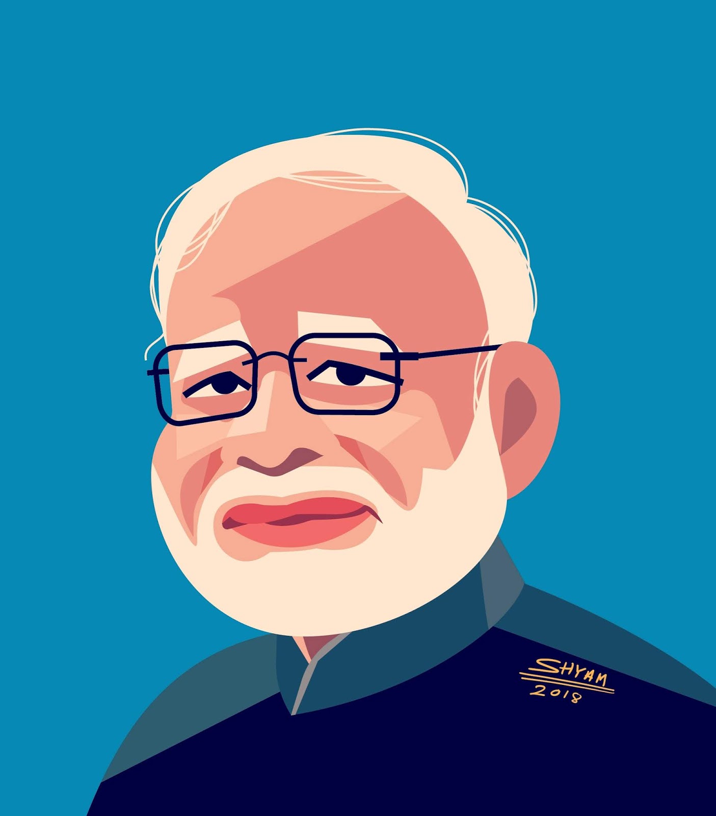 Shyam Kumar Prasad: Narendra Modi Vector Caricature
