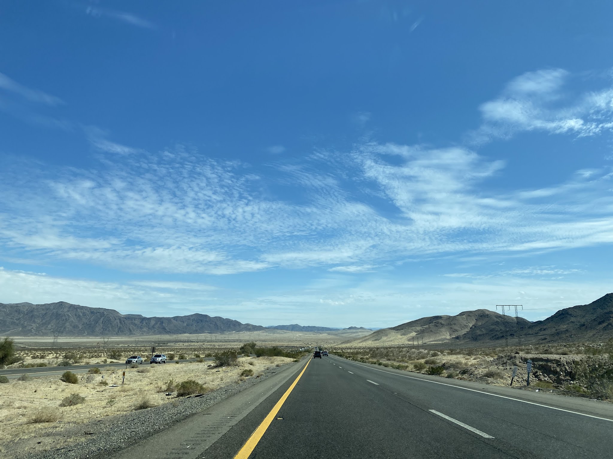 Interstate 15; the Mojave Freeway from Barstow to the Nevada State Line