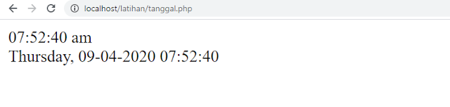 Menampilkan Tanggal dan Waktu Sekarang di PHP - Sinauo.Com