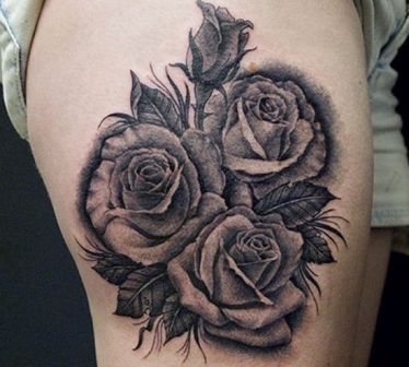 10 Tato Mawar Hitam Terbaru - TATONESIA