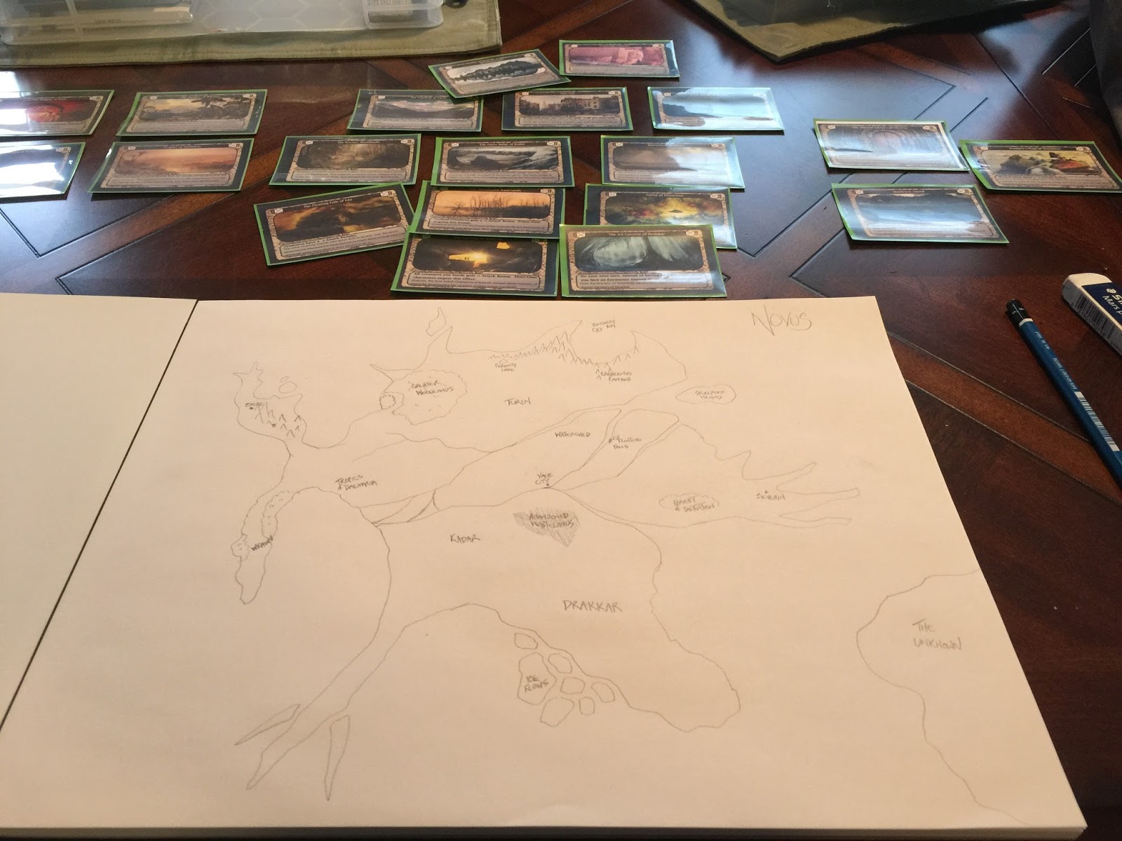 My Board Game Creation Blog: The Map of Novus