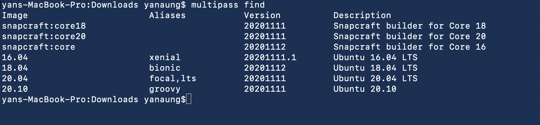 Multipass - For instant Use of VMs ~ Root Of Info