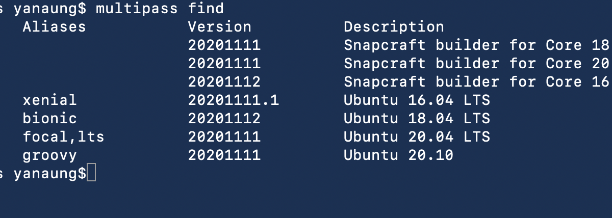 Multipass - For instant Use of VMs ~ Root Of Info