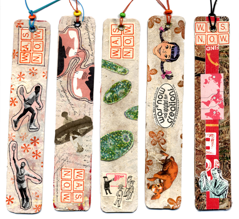 Collage bookmarks from a lazy artist
