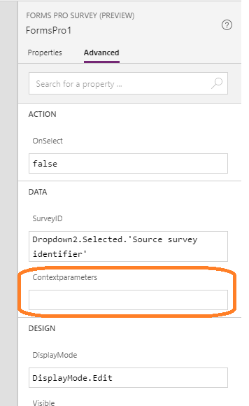 Embedding FormsPro surveys via a Canvas app