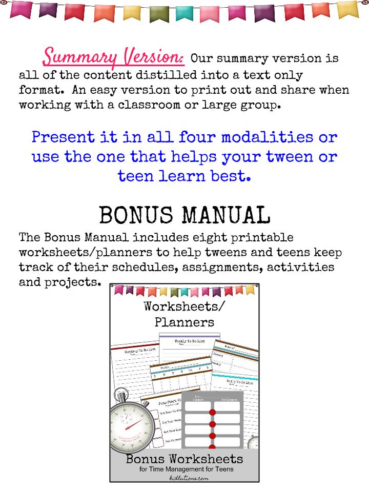 Time Management System for Teens