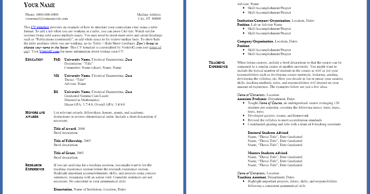 Cirriculum Vitae Template ~ Certificate Letter