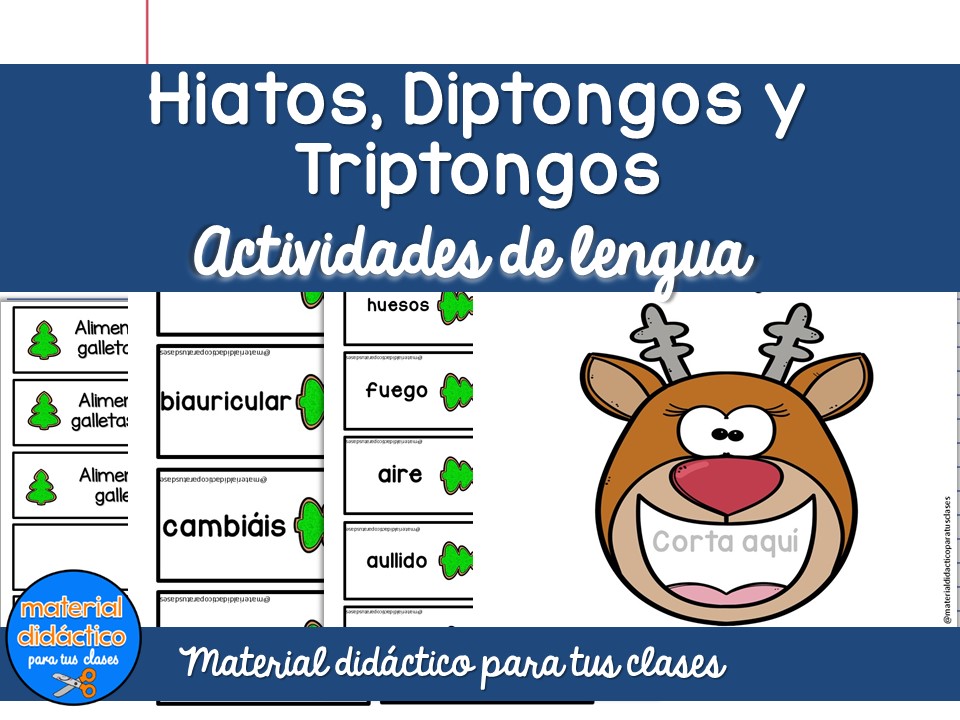 Alimenta al Reno con Hiatos, Diptongos y Triptongos. - Material ...