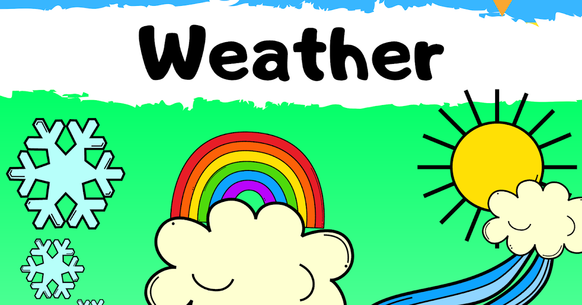 ESL/EFL Preschool Teachers: Weather Unit Small cards for teaching ...
