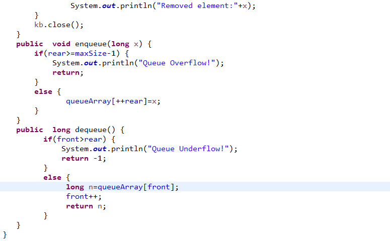 Linear queue data structure Linear queue data structure