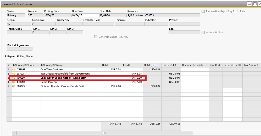 SAP Business One Knowledge: Handling Scrap or Wastage items in SAP ...