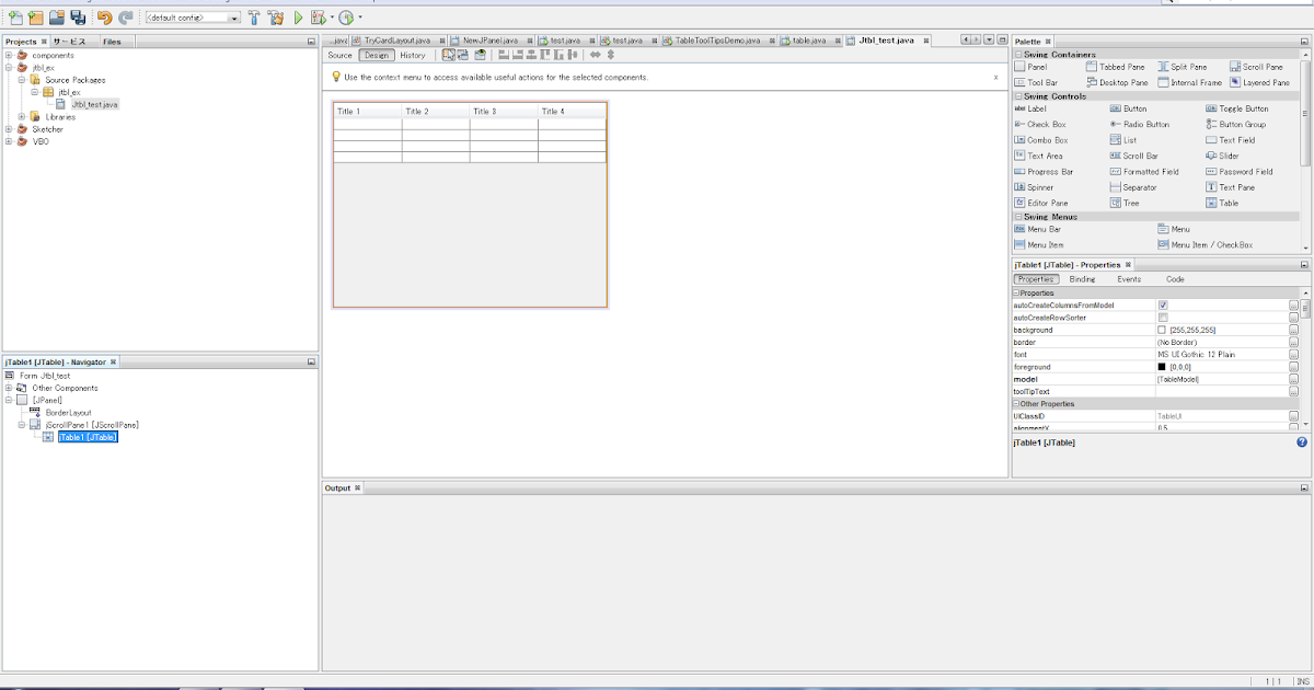 Starting Programming at age 29: Java JTable using NetBeans GUI builder 2