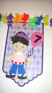 A splash here and there: Mya's 7th Birthday Banner