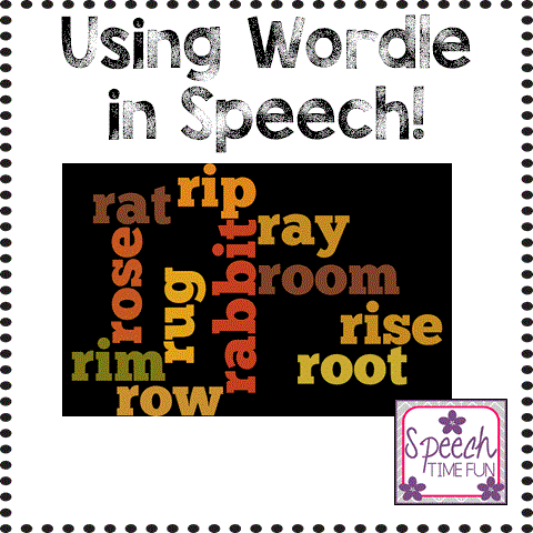 Using Wordle In Your Speech Rooms! - Speech Time Fun: Speech and ...