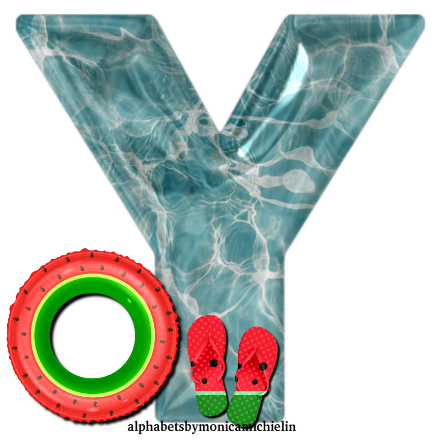 M. Michielin Alphabets: BLUE WATER POOL ALPHABET LETTERS LUMPY ...