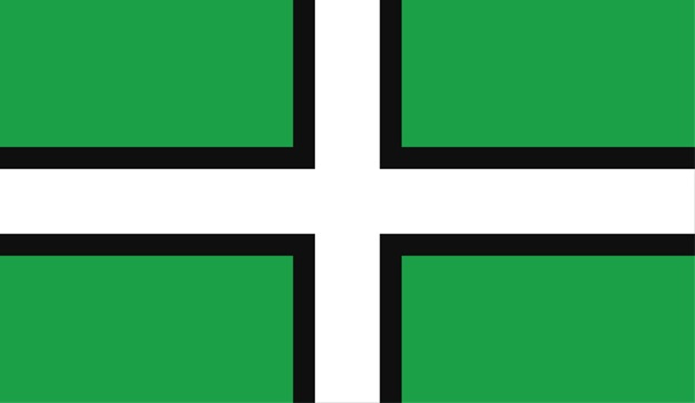 St Vincent Guest House, Lynton: The Devon Flag