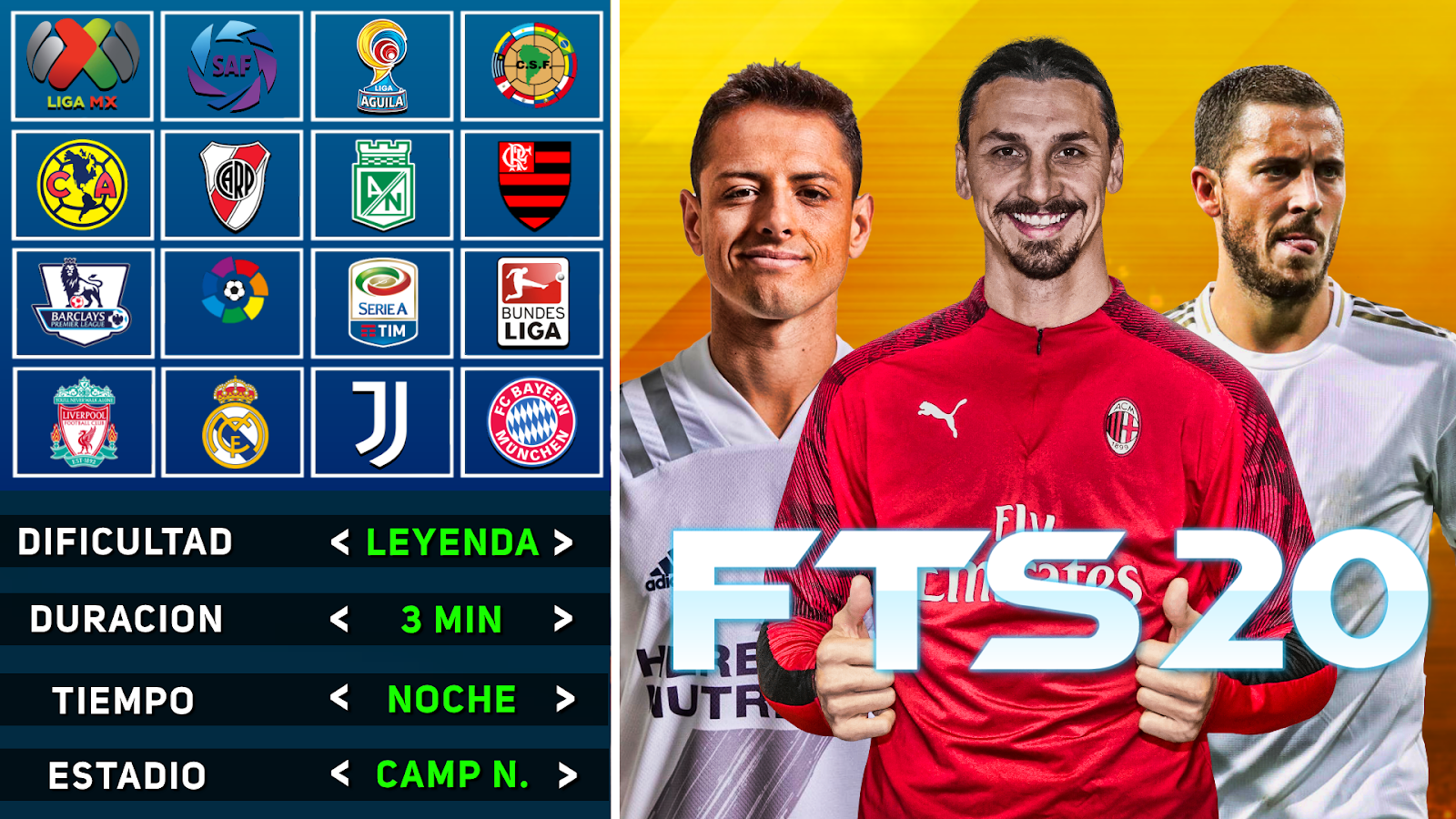 YA SALIO! FTS20 OFICIAL LIGAS DE AMERICA Y EUROPA, NUEVOS FICHAJES Y ...