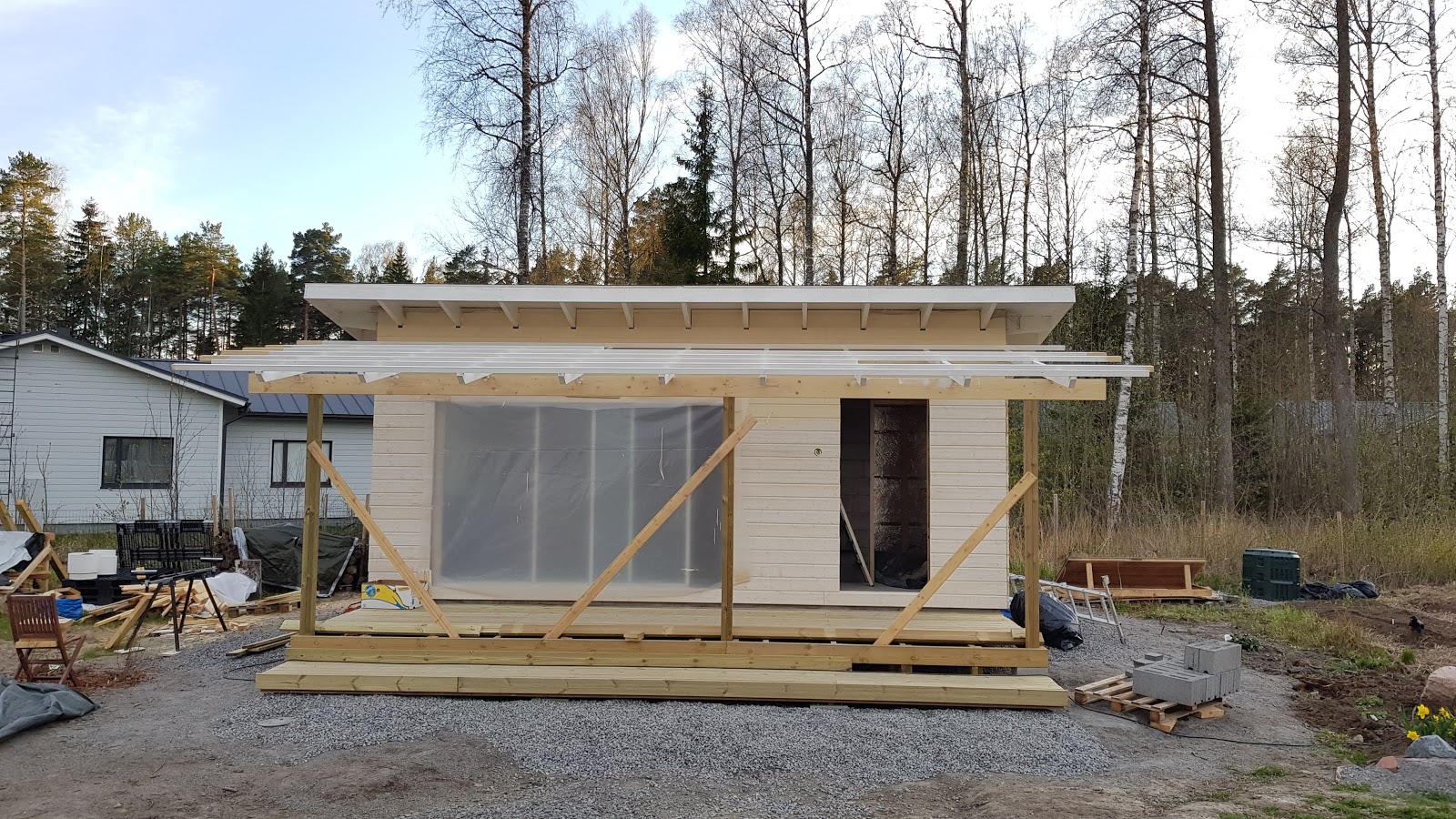 Insinööritär rakentaa: Pihasaunan rakentaminen - runkorakenne