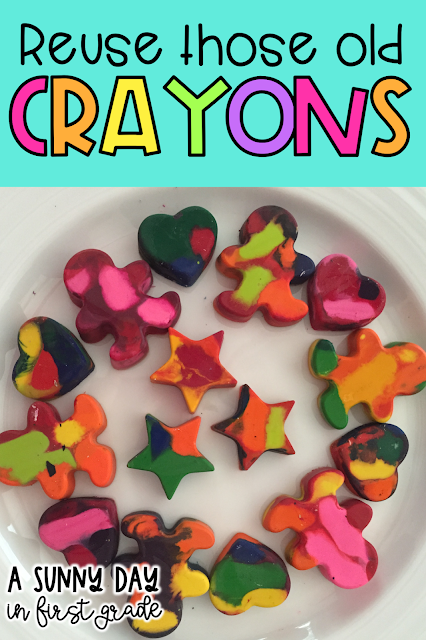 Reuse Old Crayons! | A Sunny Day in First Grade
