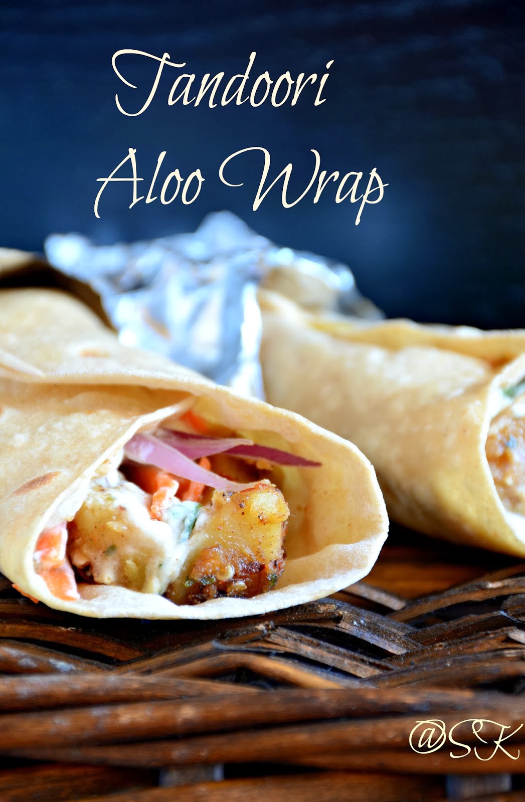 Savitha's Kitchen: Tandoori Aloo Wrap - The Wrapped goodness - Step by step