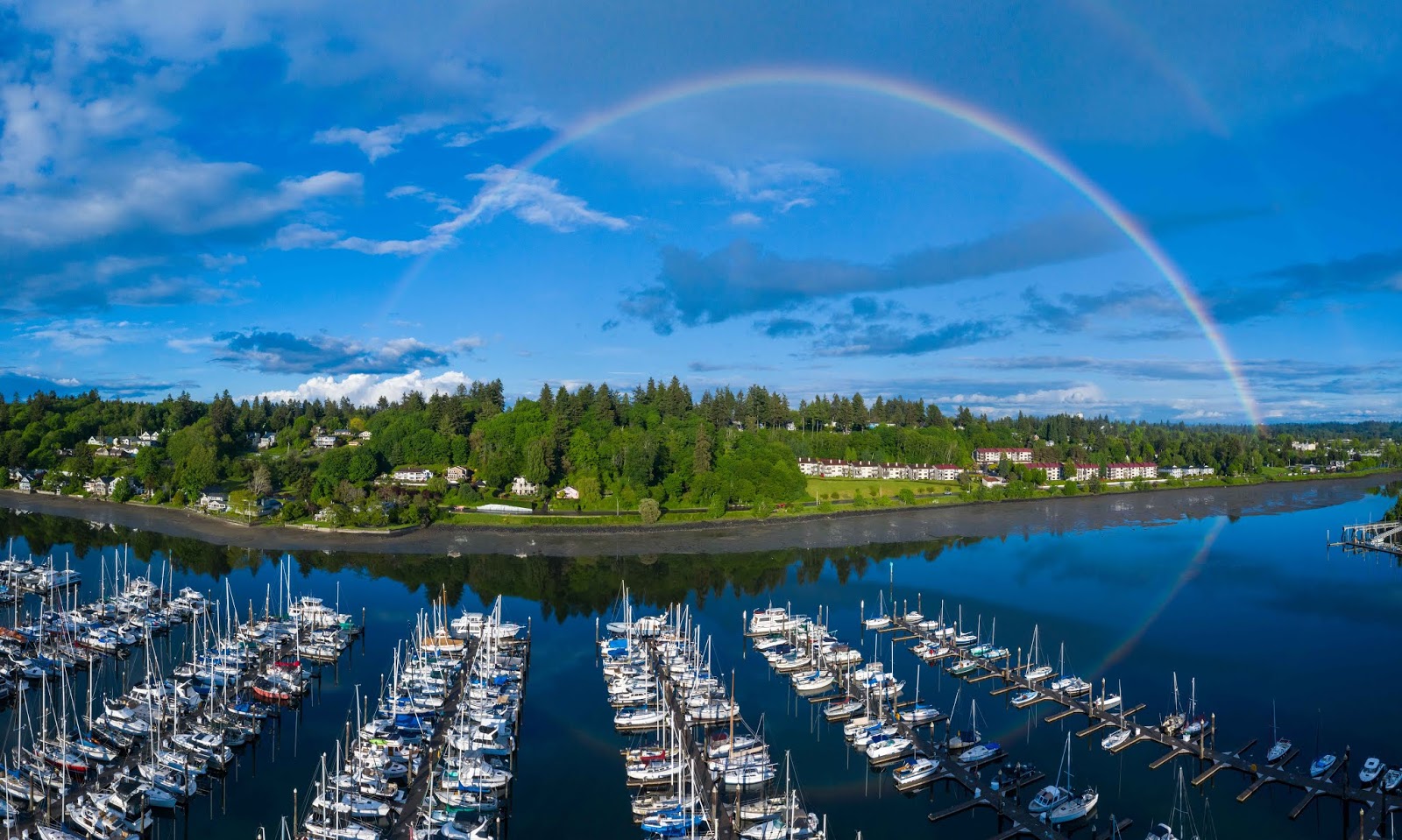 Illuminations from the attic: Priest Point Park and a Double Rainbow