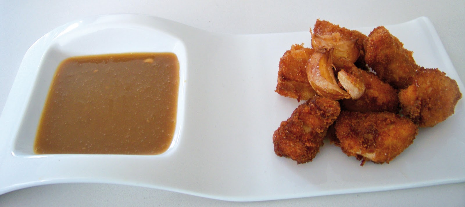 Con todo el sabor.: pollo en adobo con salsa de mostaza y miel