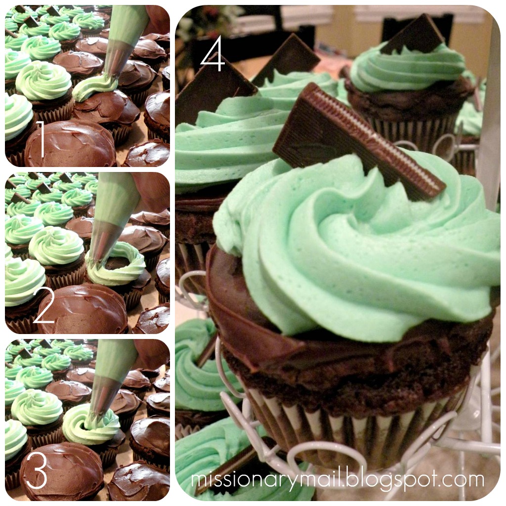 Missionary Mail: Grasshopper Cupcakes