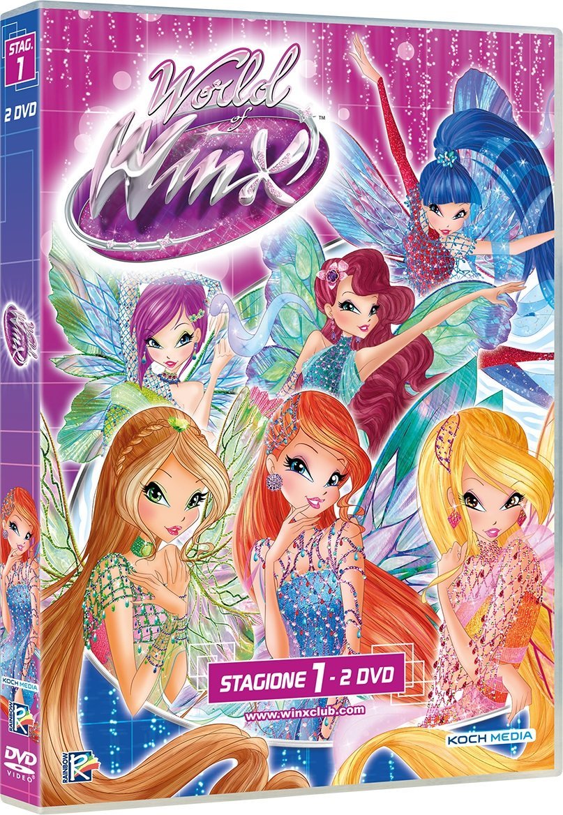 Portada final del DVD de la primera temporada de World Of Winx en Italia ~ My Winx Club-Pretty!*.