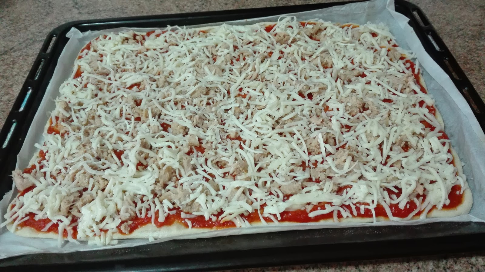 Con el horno a 250 grados con calor solo en la parte de arriba ...