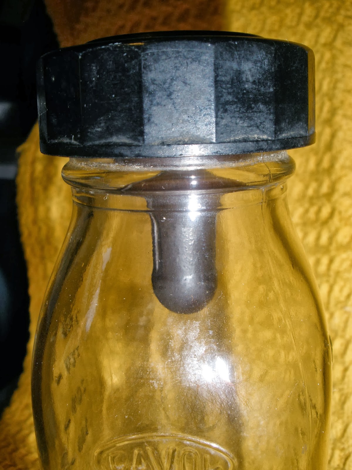 Confessions of a Hoarder's Daughter: Vintage Glass Baby Bottle by Davol ...